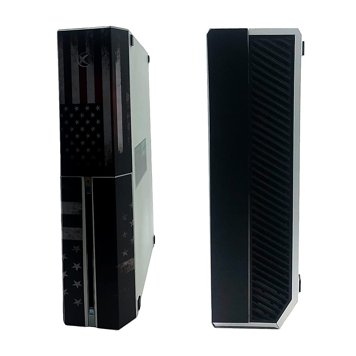 UUShop Protective Vinyl Skin Decal Cover for Microsoft Xbox One Console wrap sticker skins with two Free wireless controller decals American Flag(NOT for One S or X)