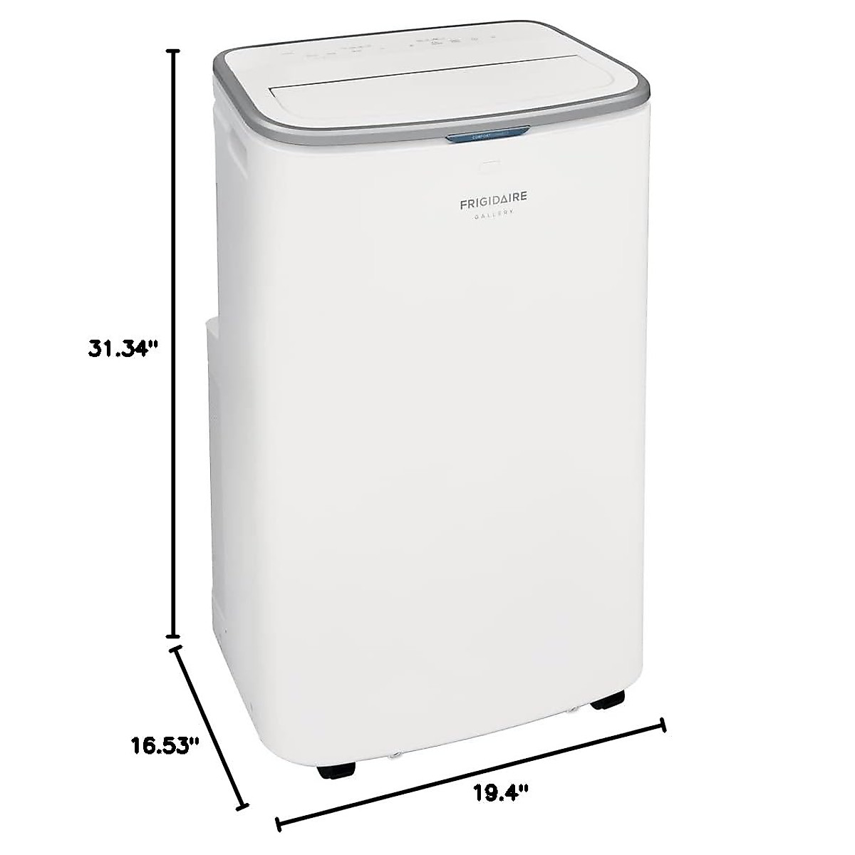Frigidaire FHPC102AB1 Portable Air Conditioner with Remote Control for Rooms, Up to 350 Sq. Ft, White