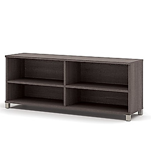 Bestar Pro-Linea Credenza, 72W, Bark Grey