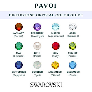 SWAROVSKI Crystal 14K White Gold Plated Birthstone Rings | White Gold Rings for Women | Emerald Ring