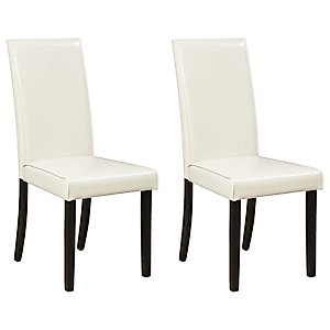 Signature Design by Ashley Kimonte Parsons 19" Dining Room Chair, Set of 2, Ivory