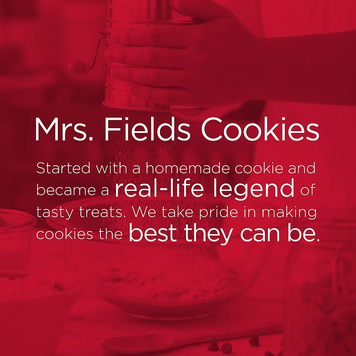 Mrs. Fields - Happy Birthday 30 Nibblers Cookie Tin, Assorted with 30 Nibblers Bite-Sized Cookies in our 5 Signature Cookie Flavors