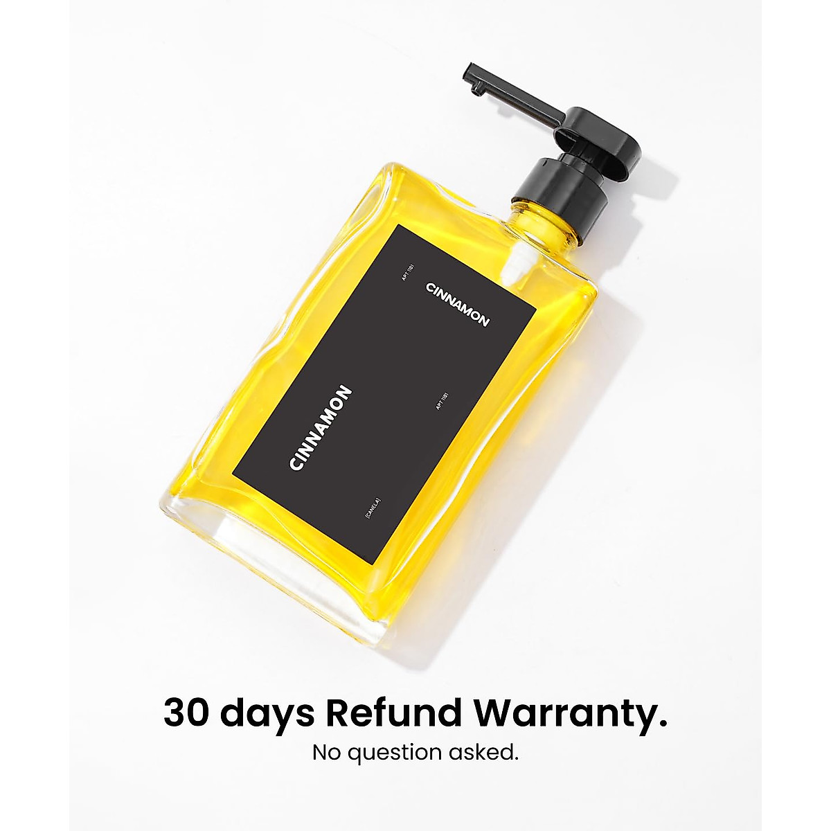 APT 1101 Glass Coffee Syrup Dispensers with Pumps, Syrup Bottles with Label Set - Essential Coffee Bar Accessories, 11.8 oz/350ml, Set of 2 (Black)