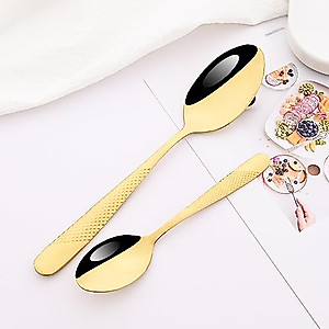 16 Pieces Rose Gold Dinnerware Set Fork Spoon Knife Cutlery Set Stainless Steel Cutlery Complete Gold Tableware Sets