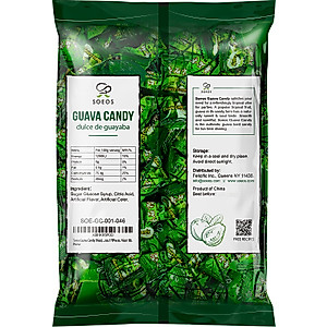 Soeos Guava Candy, Classic Series Chinese Guava Hard Candy, 16 oz (Pack of 1)