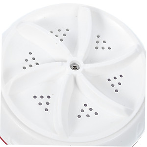 KONTONTY Mini Portable Washing Machine Portable Mini Washer Underwear Washing Machine Washer Portable Smart Washer Portable Clothes Washer Rags Turbo Washer Intelligent Dishwasher White Abs