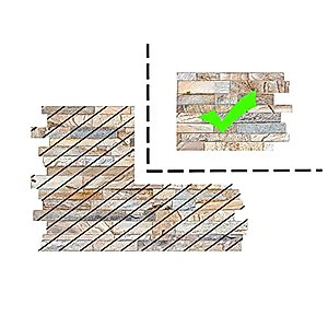 Sample for Display Purpose only. Retro-Art 3D Wall Panels, Marble in Grey Brown Beige, PVC, 7" x 10", 537SM