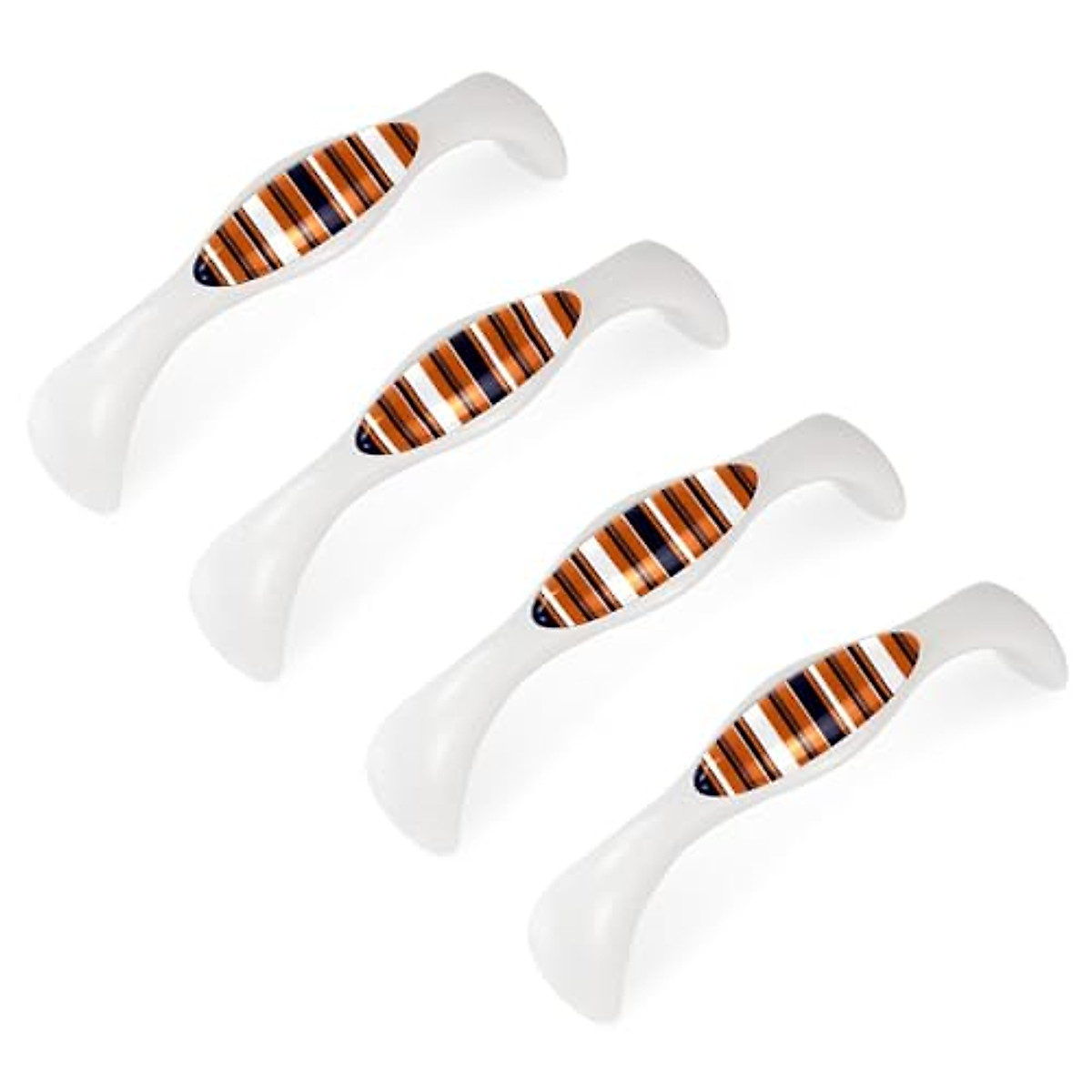 Pull Handle Fence Handle Long Cabinet Handles for Interior, Closet, Drawer, Outdoor, Garage, Retro Stripe