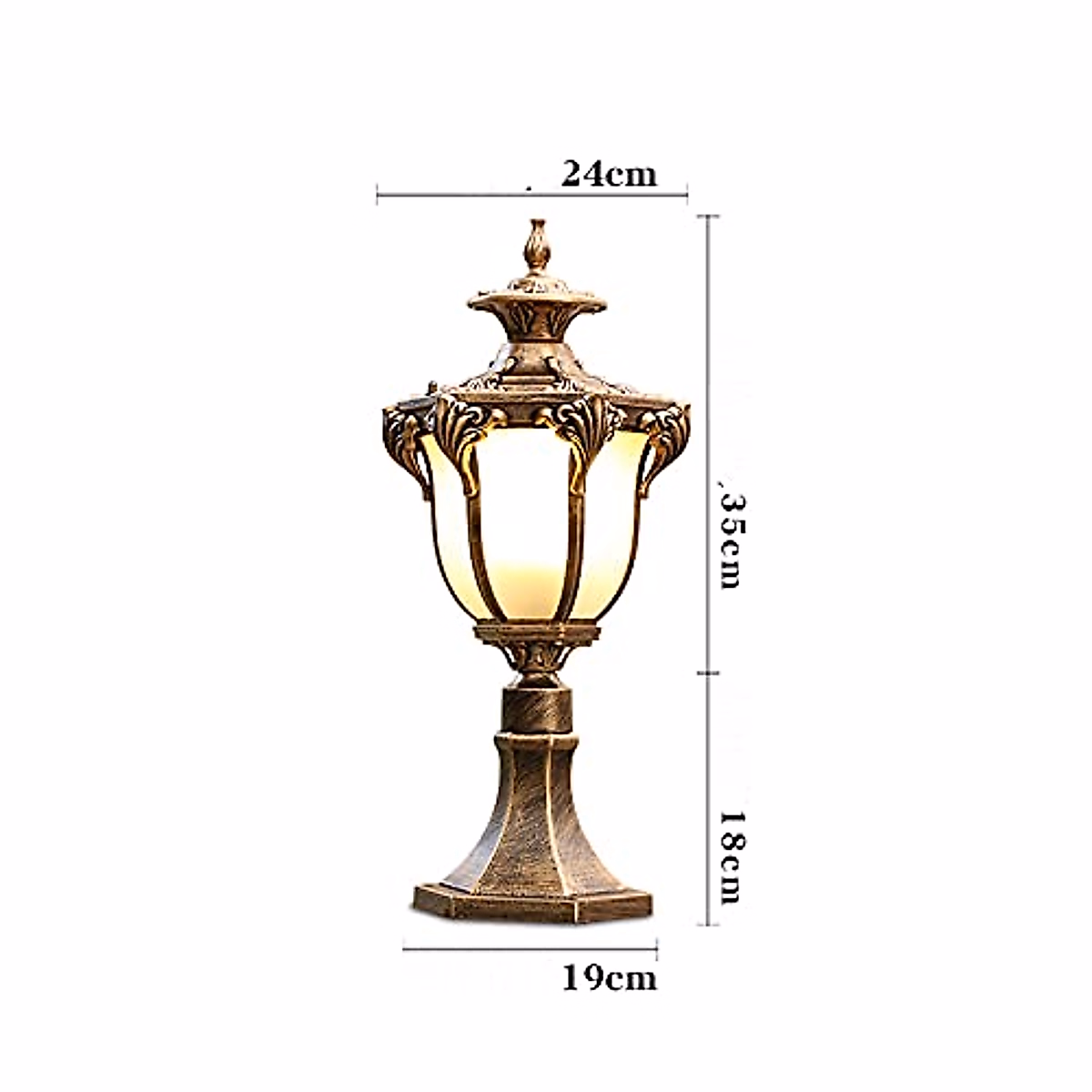 Enlylyog Fashion Simple European Style Home Outdoor Garden Lamp Villa Aisle Gate Wall Head Lamp Lawn Waterproof Stigma Wall Lamp
