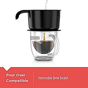 BLACK+DECKER™ 4-in-1 5-Cup* Coffee Station Coffeemaker, Black Stainless Steel