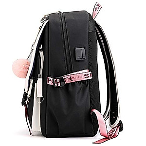 Soaying Backpack for Girls School Backpack Women Travel Breathable Bookbag Laptop Bags Anti Theft USB Charge Backbag