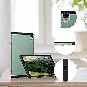 Charella #FFTX71 New Metal 10 1 Inch Four Camera Hd Tablet WiFi Bluetooth Android Voice Call Game Tablet Supports Sim Communication Fu