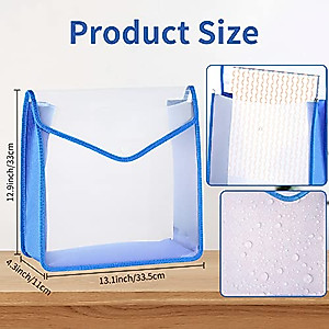 6 Pieces 12" x 12" Scrapbook Paper Organizer Storage Envelope Expanding Wallet Organizer Documents Folder with Snap Closure for Scrapbook Paper, Cardstock, Vinyl Paper, Photos