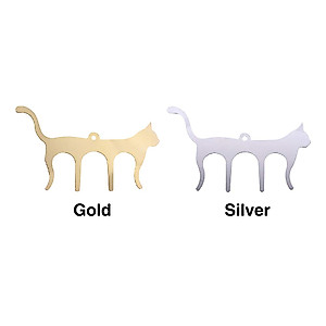 CALIDAKA Metal Music Book Clips Sheet Music Page Holder Clips for Sheet Music Stands, Cute Cat Shaped Metal Music Bookmark for Piano, Book, Keyboard Reading, Gold Color
