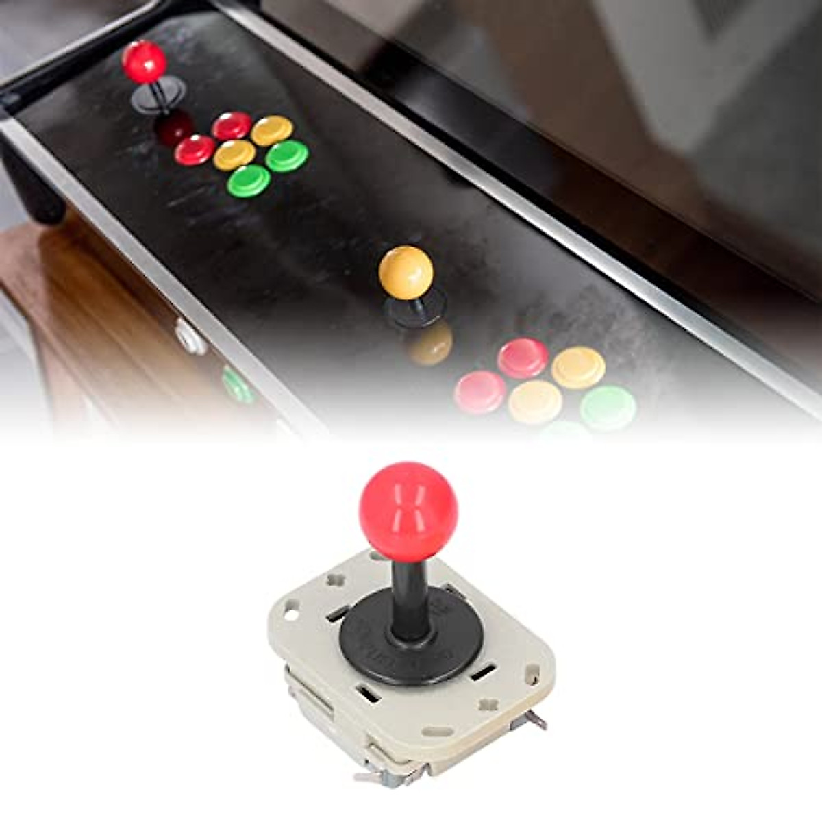 Arcade Joystick, 50 Million Taps Lightweight Portable Comfortable Grip Simple Operation Arcade Buttons for Household for Recreational Machines