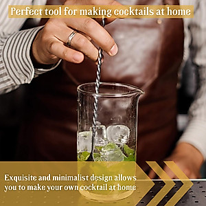 Ortarco 12 Inch Stainless Steel Bar Spoon for Cocktail Mixing with Spiral Handle Silver