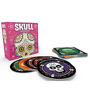 Skull Party Game - Bluffing and Strategy Game Fun for Game Night, Family Board Game for Kids & Adults, Ages 13+, 3-6 Players, 30 Minute Playtime, Made by Space Cowboys
