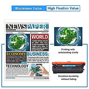 TRUE IMAGE Compatible Toner Cartridge Replacement for HP 508X CF360X CF361X CF362X CF363X 508A Color Enterprise M553dn M577 M553X M553N M553 Printer Ink (Black Cyan Yellow Magenta 4-Pack)