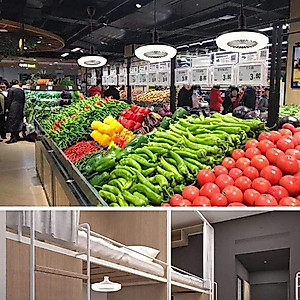 YUEGOO Ventiladores De Techo con Lámparas, Ventilador Moderno Lámpara De Techo De 20 W Ventilador De Techo con Iluminación Led Creativa De Ventiladores De Techo Tranquilo Invisible Luz Para la Sala De