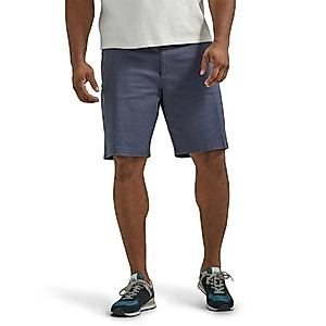 Lee Men's Big & Tall Extreme Motion Flat Front Short, Navy, 48