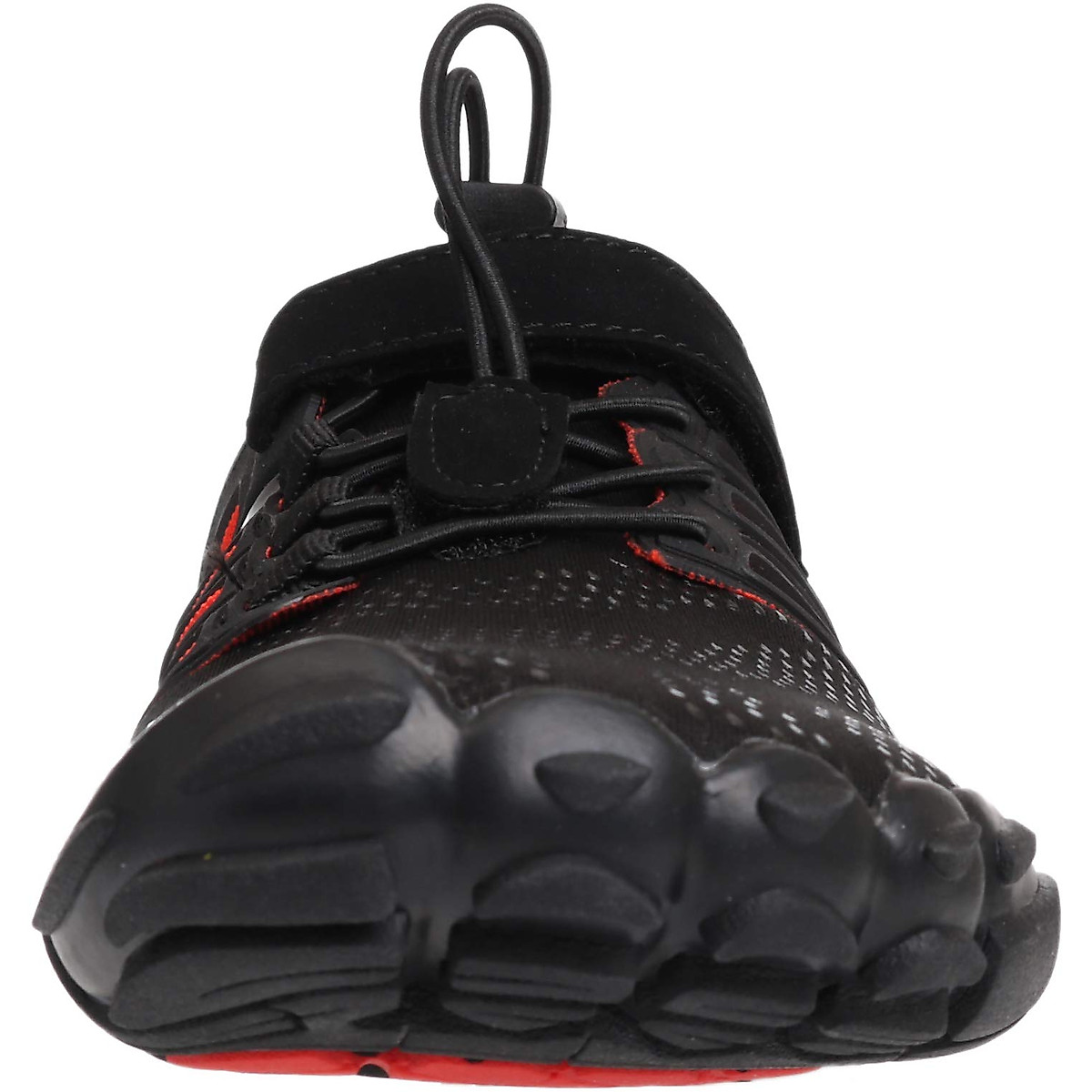 WHITIN Men's Trail Running Shoes Minimalist Barefoot Wide Width Toe Box Gym Workout Fitness Low Zero Drop Parkour Road Sport Beach Black Red Size 12