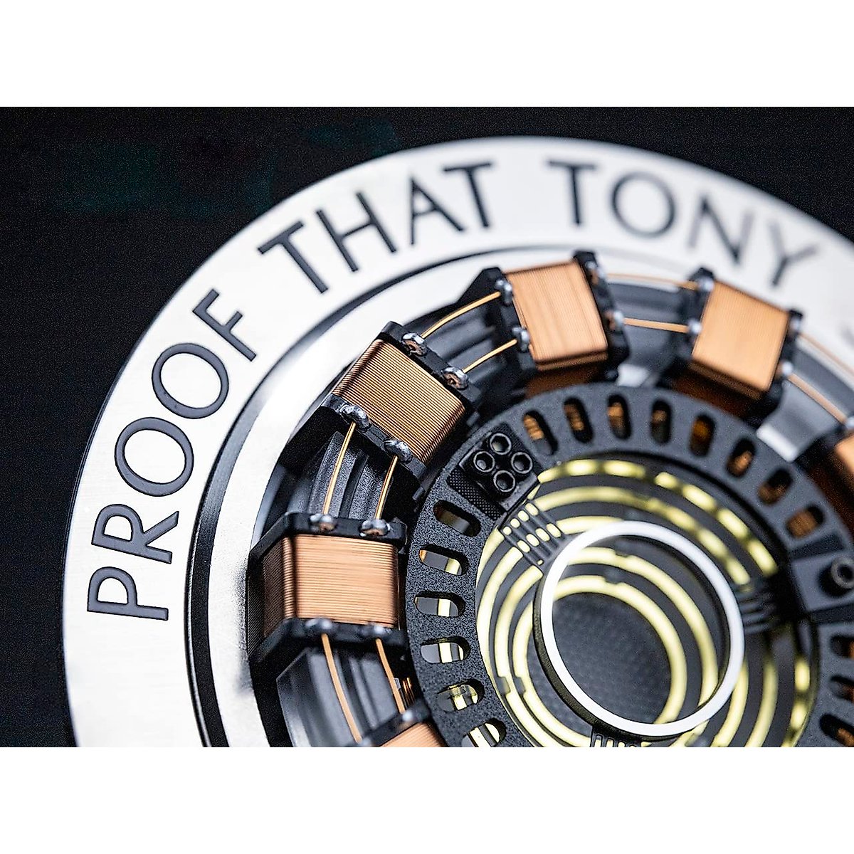 Lonyiabbi 1:1 Arc Reactor MK1 DIY Finished Product Model Led Light USB with Display Box