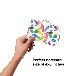 Dessie Unique Blank Greeting Cards with Colored Envelopes and Gold Seals Set for All Occasion, 4x6 Inch, 100 Cards