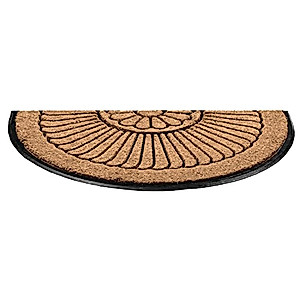 Notrax, Crescent, Rubber-Backed Natural Coir Doormat, Entry Mat for Indoor or Outdoor Use, 24"x39", C04 (C04S2439CR)