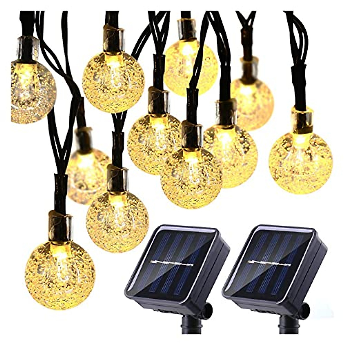 Xiaobei Solar Lights Outdoor Garden, Crystal Ball Solar Lights, Outdoor Decoration Garland Lights, Suitable for Home Garden Decoration, Party Wedding Christmas Decoration