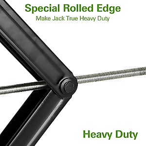 Weize Camper RV Trailer Stabilizer Leveling Scissor Jacks with Handle -24"- 5000lbs - Set of 2