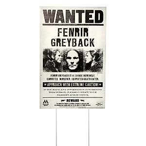 Rubie's Harry Potter Wanted Poster Signs Lawn Décor, As Shown, One Size