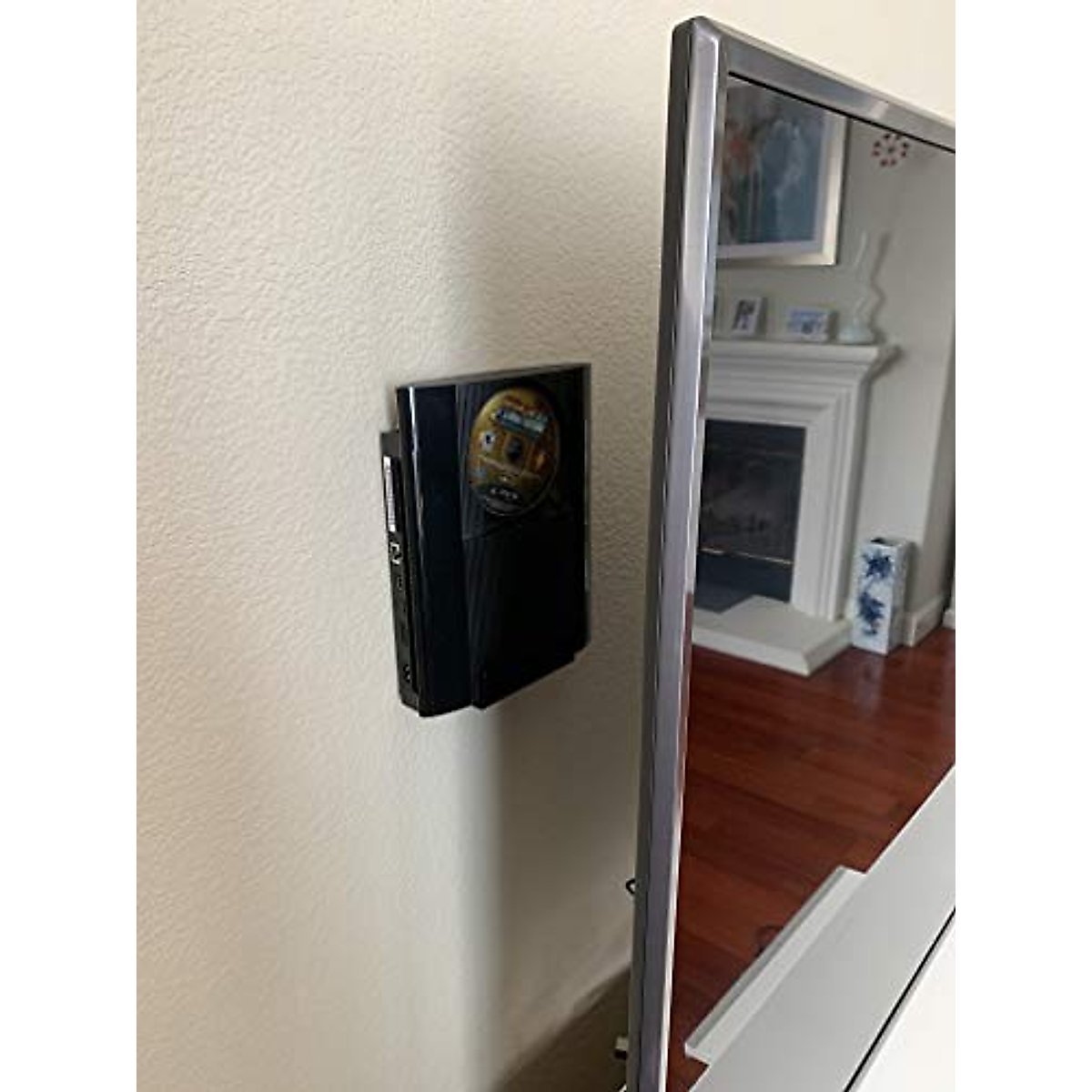 Mount Plus MP-06-02 Cable Box Mount, Modem Mount | Adjustable Wall Mount for Small and Wide Devices | Media Players, Cable Boxes, Modems, DVD Players | Game Console Such As PS3, PS4, Xbox One S (Wide)