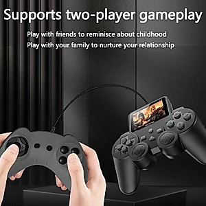 Twin-Video Retro Game Stick Handheld Game Console with 520 FC Games-Portable Video Game Console,Support for Connecting TV & Gamepad Rechargeable Arcade Gaming Player