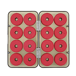 OriGlam 16pcs Fishing Line Storage Fishing Foam Spools, Foam Fishing Winding Board Fishing Line, Fishing Line Spools Fly Fishing Gear for Organizer Storage Accessories