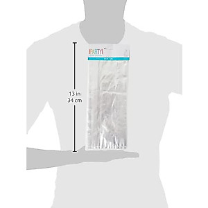 Clear Cellophane Party Favor Plastic Bags - 11.5" x 5" (30 Ct) - Perfect for Gifts, Candy, Treats