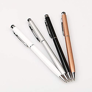 homEdge Stylus Pen and Ink Pen Set of 12 Pack, Universal 2 in 1 Capacitive Stylus Ball Point Pens Compatible with iPad, iPhone, Samsung, Kindle Touch