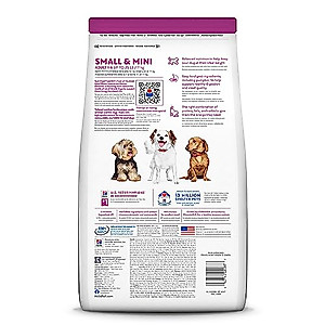 Hill's Science Diet Small & Mini, Adult 1-6, Small & Mini Breeds Premium Nutrition, Dry Dog Food, Chicken & Brown Rice, 15.5 lb Bag