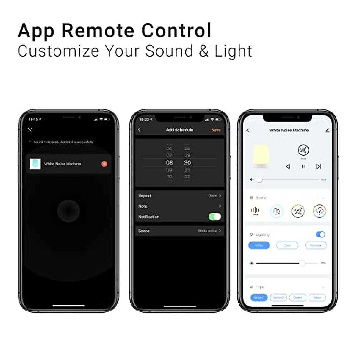 Baby Sound Machine, Momcozy White Noise Machine for Baby Sleeping with Night Light, Toddler Sleep Trainer with 34 Soothing Sounds, Timer, App Remote Control, Personal Sleep Routine (Blue)