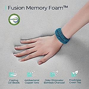 LINSY LIVING 12 Inches King Size Mattress, Hybrid Mattress King with Gel Infused Memory Foam and Innersprings, Motion Isolation, Pressure Relief, Mattress in A Box, Made in USA