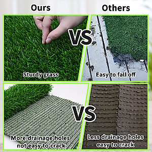 Grass Pad for Dogs 51.2 x 31.5 inches, Strong Absorbency Soft Artificial Grass for Pets Potty Training, Easy to Clean Fake Grass for Dog Indoor Outdoor Use (1 Pack)