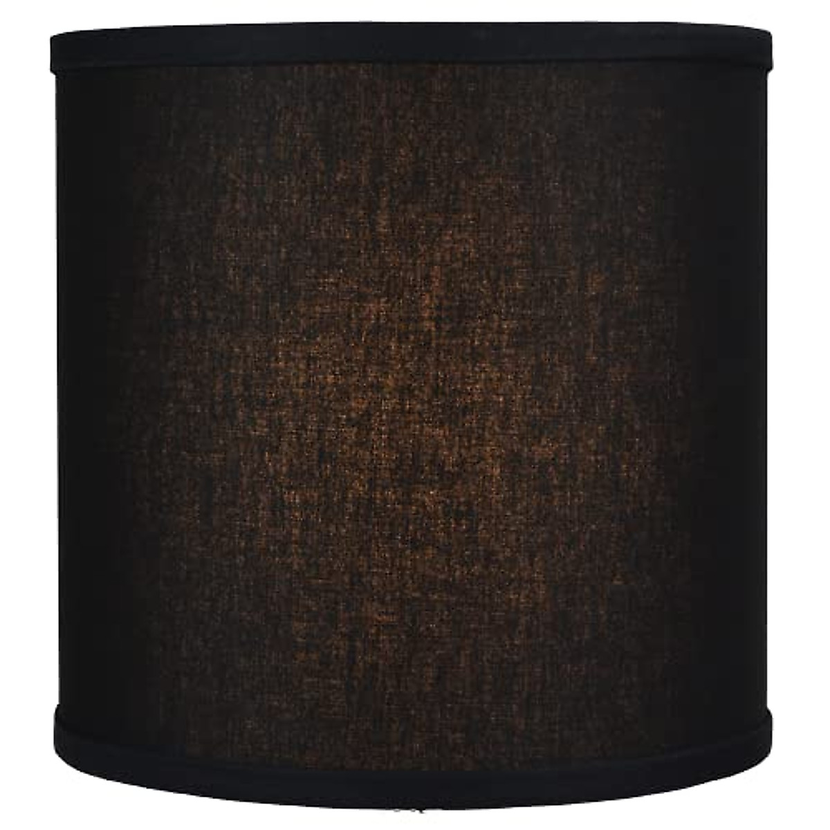 FenchelShades.com 10" Top Diameter x 10" Bottom Diameter 10" Height Fabric Drum Lampshade Spider Attachment (Linen Black)