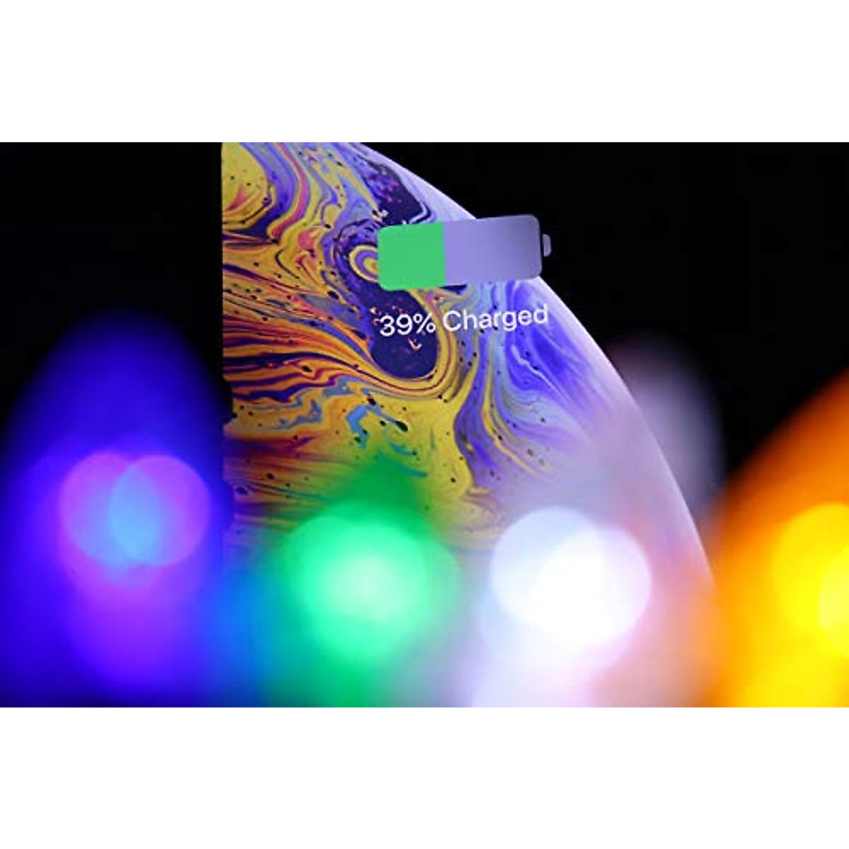 2 Pack KBG LED Christmas Lights Charging Cable, USB Charger Cord Multicolor 10LED 50inch Compatible with Phone 5,5s,6,6plus,6s,6s Plus,7,7plus,8,8plus,X,XR,XS,XS Max,11Pro Max,SE etc (2PCS)