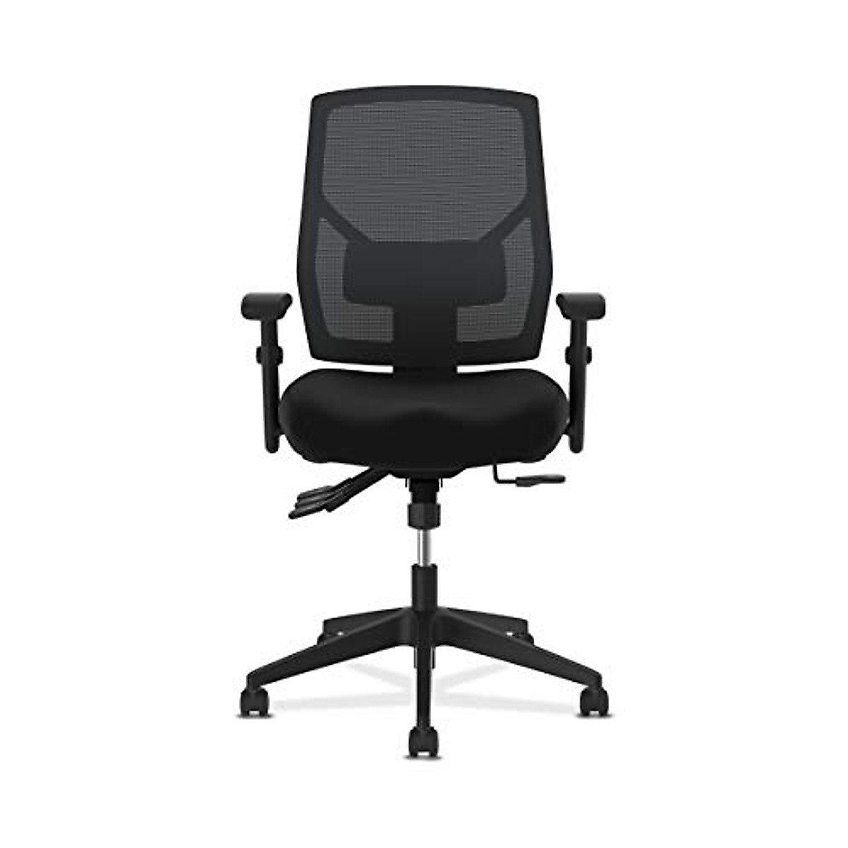 HON Crio High-Back Task Chair -Mesh Back Computer Chair with Asynchronous Control for Office Desk, in Black (HVL582)
