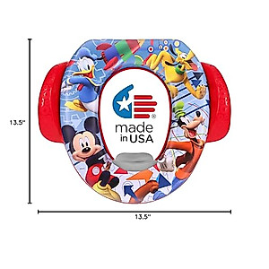 Disney Mickey Mouse "Clubhouse Capers" Potty Seat and Training Seat - Soft Cushion, Baby Potty Training, Safe, Easy to Clean