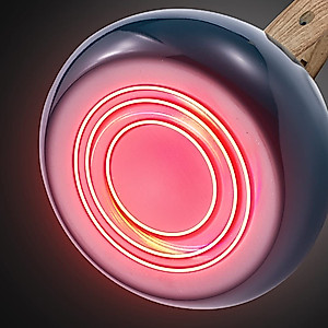 MARSKITOP Tea Kettle Stovetop Whistling Tea Pots for Stove Top Food Grade Stainless Steel Teapot for Induction Cooktop, 2.6 Quart, Blue