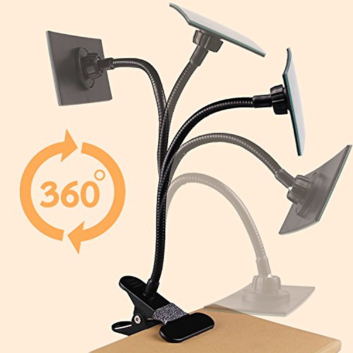 Gosear Security Convex Mirror,Computer Rearview HD Mirror,Clip On Cubicle Mirror for Personal Safety and Security Desk Rear View Monitors or Anywhere (6.69"*2.95"Rectangle)