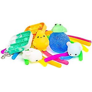 Sensory Builder: Fidget Toys Sensory Kit Bundle-from The Makers of Language Builder - Stress Relief Balls with Fidget Hand Toys for Anxiety Kids & Adults-Calming Toys for ADHD Autism Anxiety