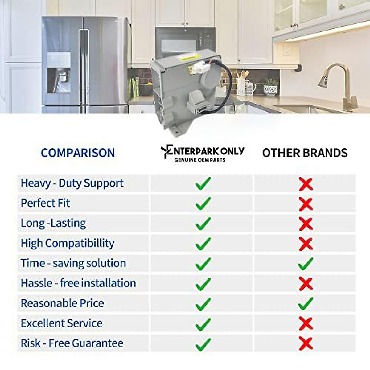 (W10449006 Inverter Enterpark) W10449006 (Item Code:519306306) New OEM Produced for Whirlpool Refrigerator Inverter Board VCC3 1156 09 B 01 Replacement Part 4446958 AP6021557 PS11754881 EAP11754881…