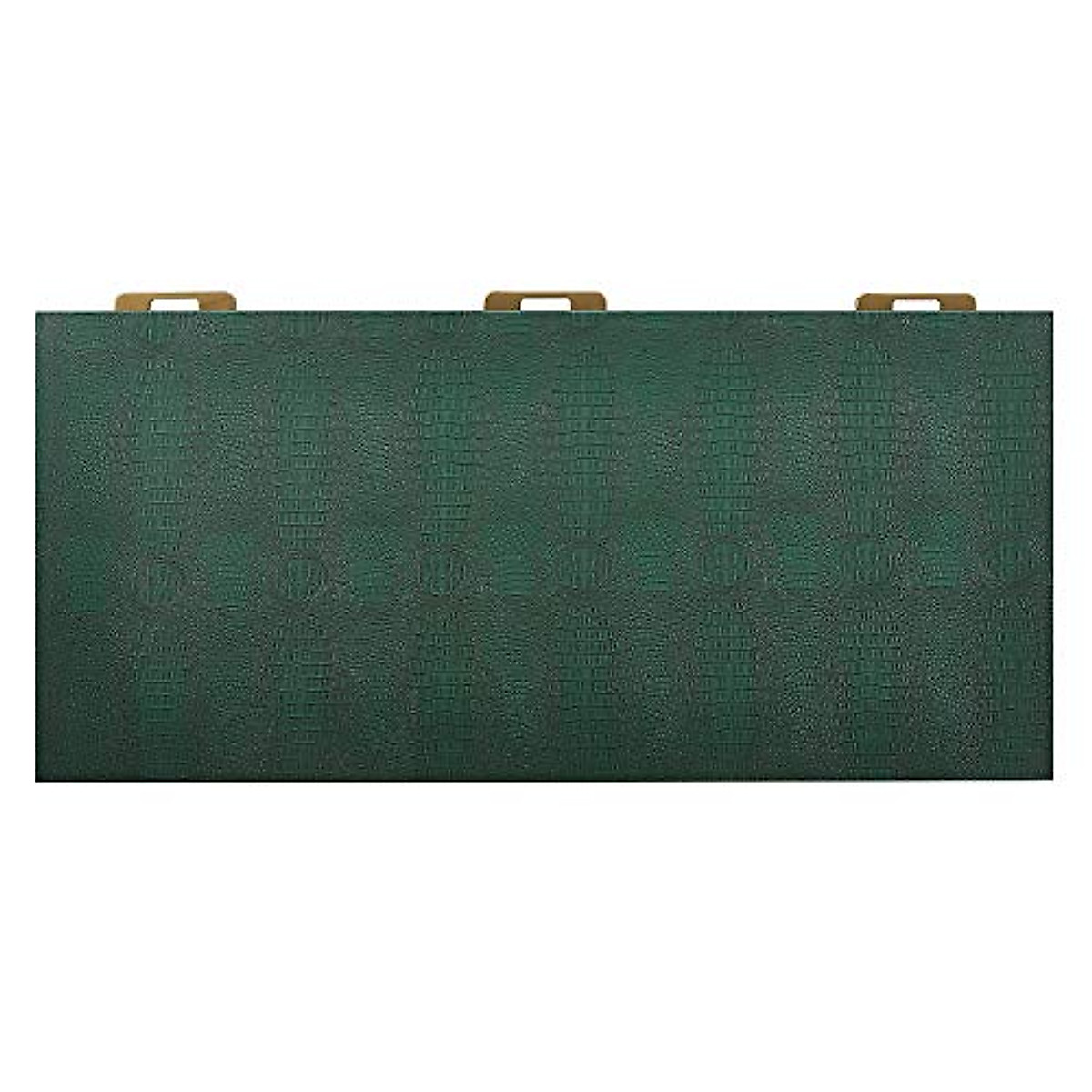 Southern Enterprises Carabelle Desk, Textured Emerald Alligator, Gold
