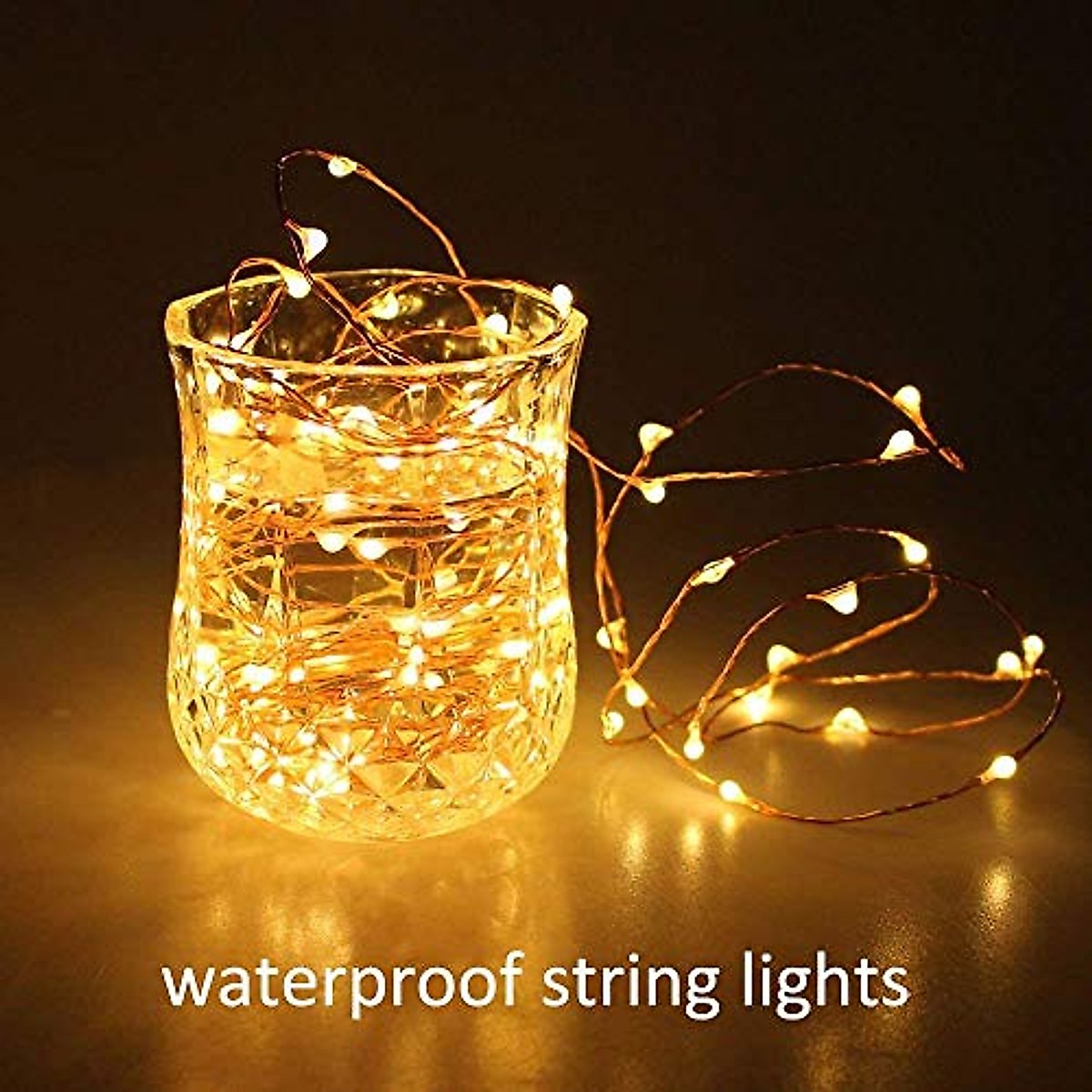 Outlet！ZAECANY LED String Lights 99ft 300 LEDs Fairy String Lights with Switch/Timer, Indoor/Outdoor Copper String Lights with Remote, for Birthday, Wedding, Christmas Decor,Plug in/8 Modes Warm White